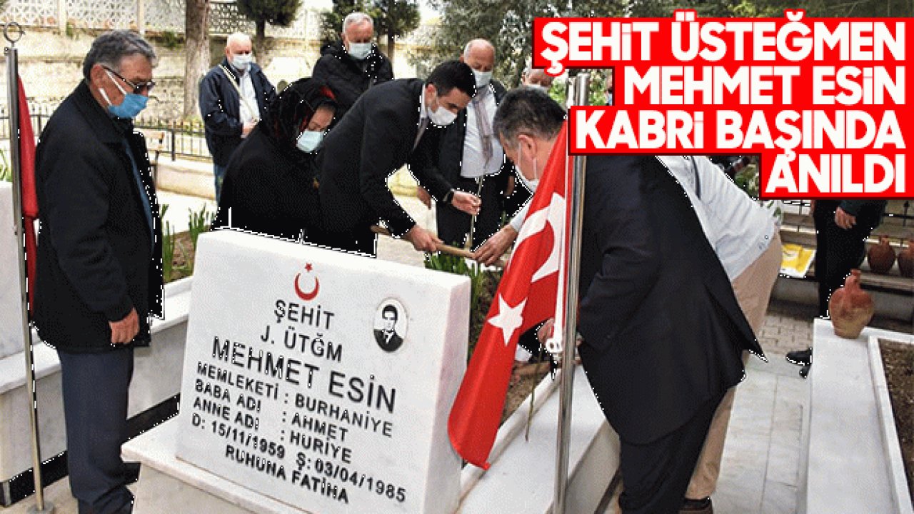 Şehit üsteğmen Mehmet Esin kabri başında anıldı - Aydın Ses Gazetesi ...