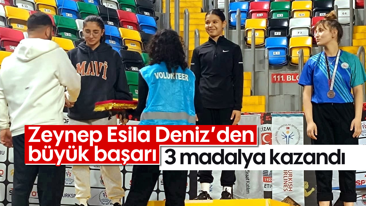 Zeynep Esila Deniz’den büyük başarı: 3 madalya kazandı - Aydın Ses ...